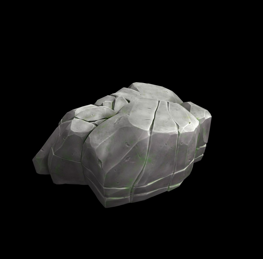 Stylized rock 3D model - TurboSquid 1486575