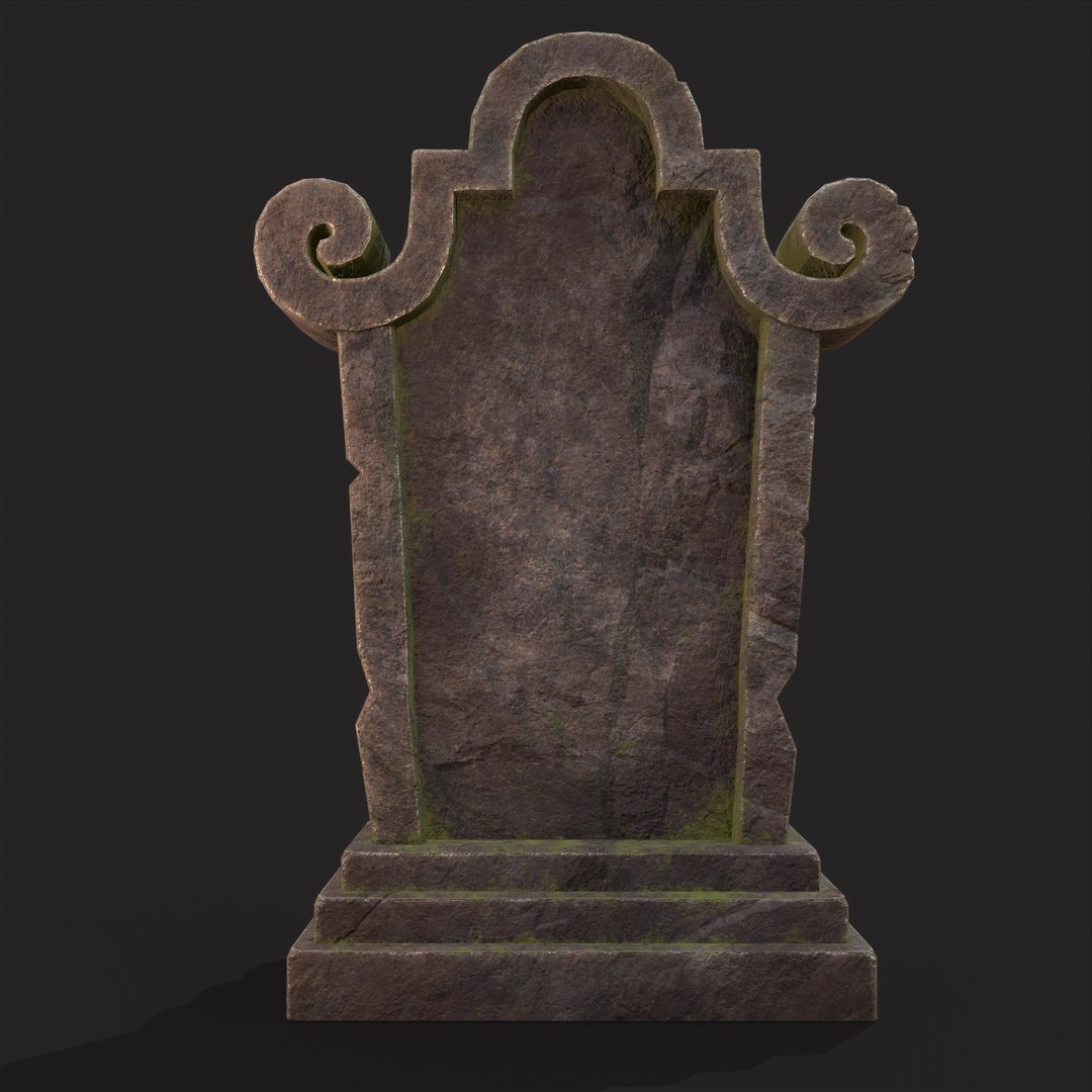 RIP Grave Stone Model - TurboSquid 1795087