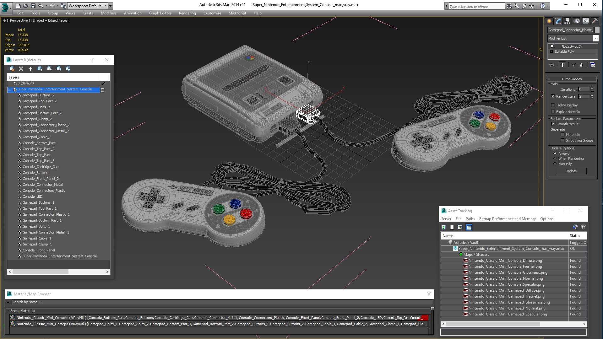 3D super nintendo entertainment console - TurboSquid 1561141