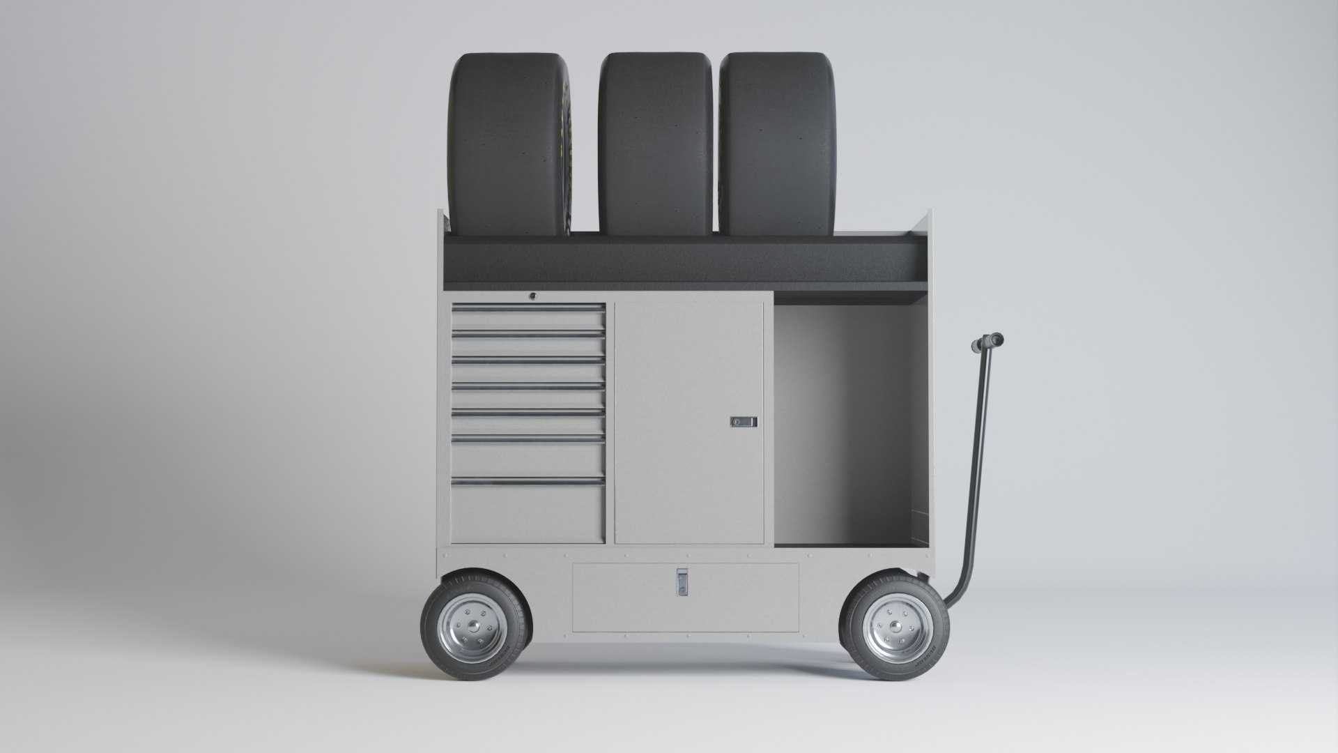 Tire Rack Cart PBR 3D - TurboSquid 1979168