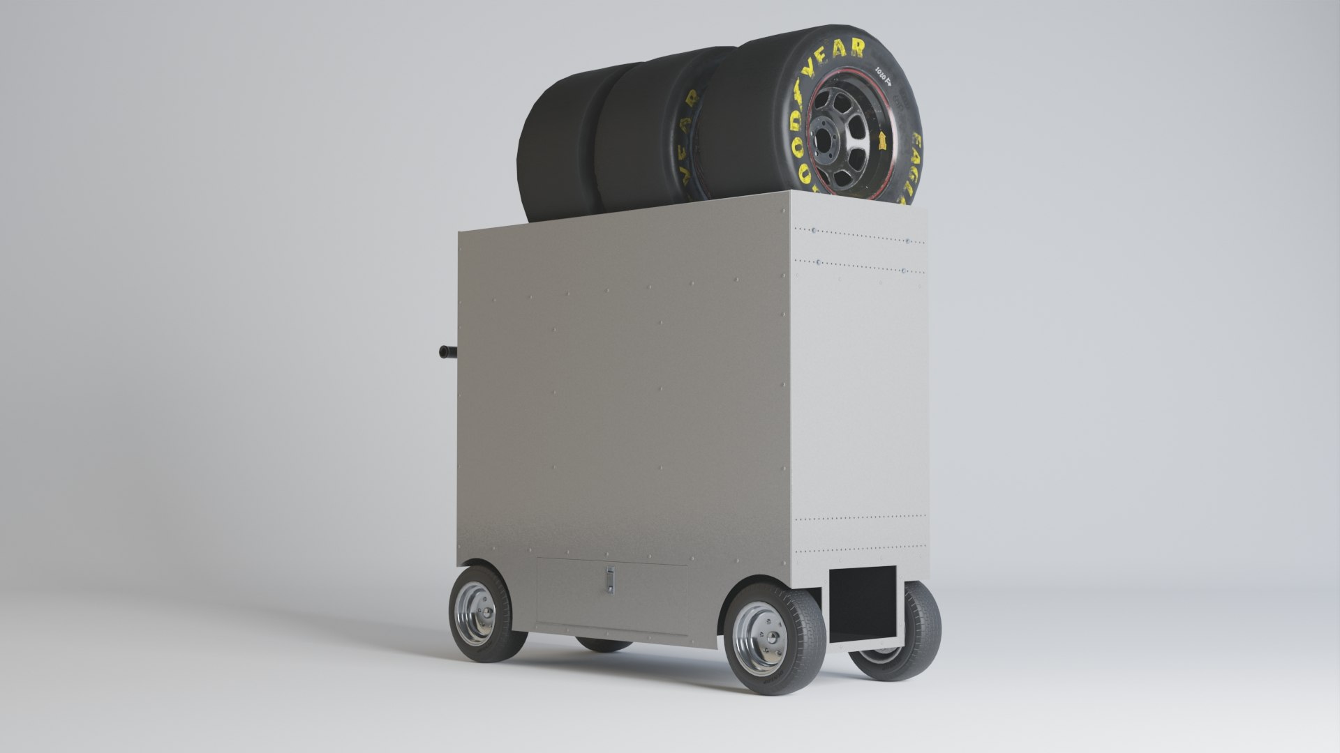 Tire Rack Cart PBR 3D - TurboSquid 1979168