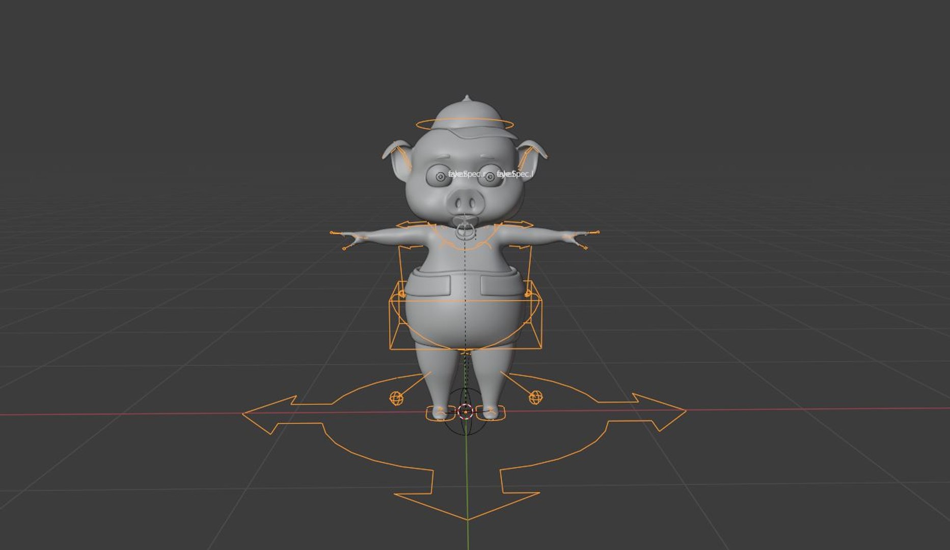 Cartoon Baby Pig With HAT Rigged 3D Model - TurboSquid 1773492