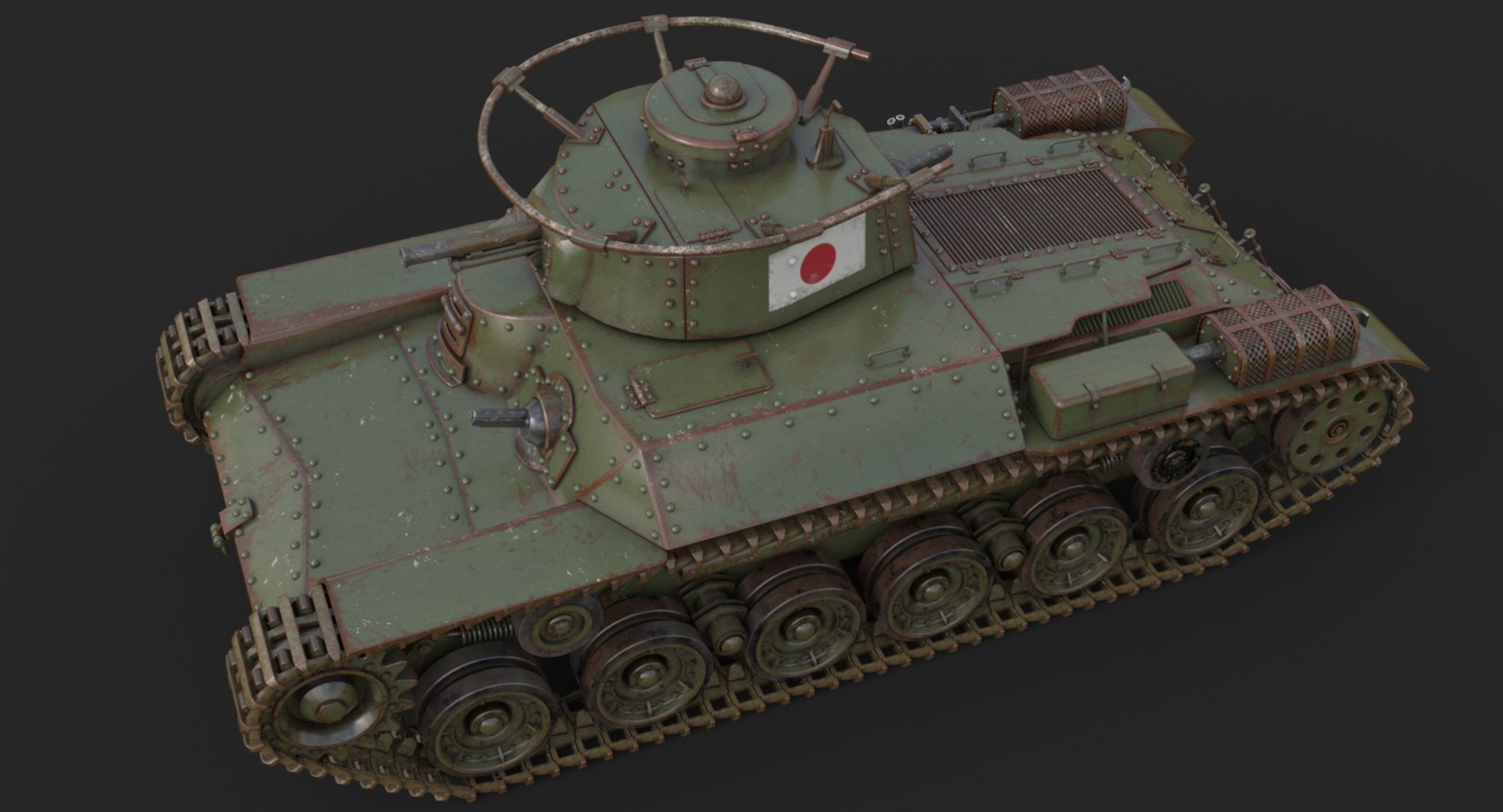 Tank Type 97 Chi 3D - TurboSquid 1272337