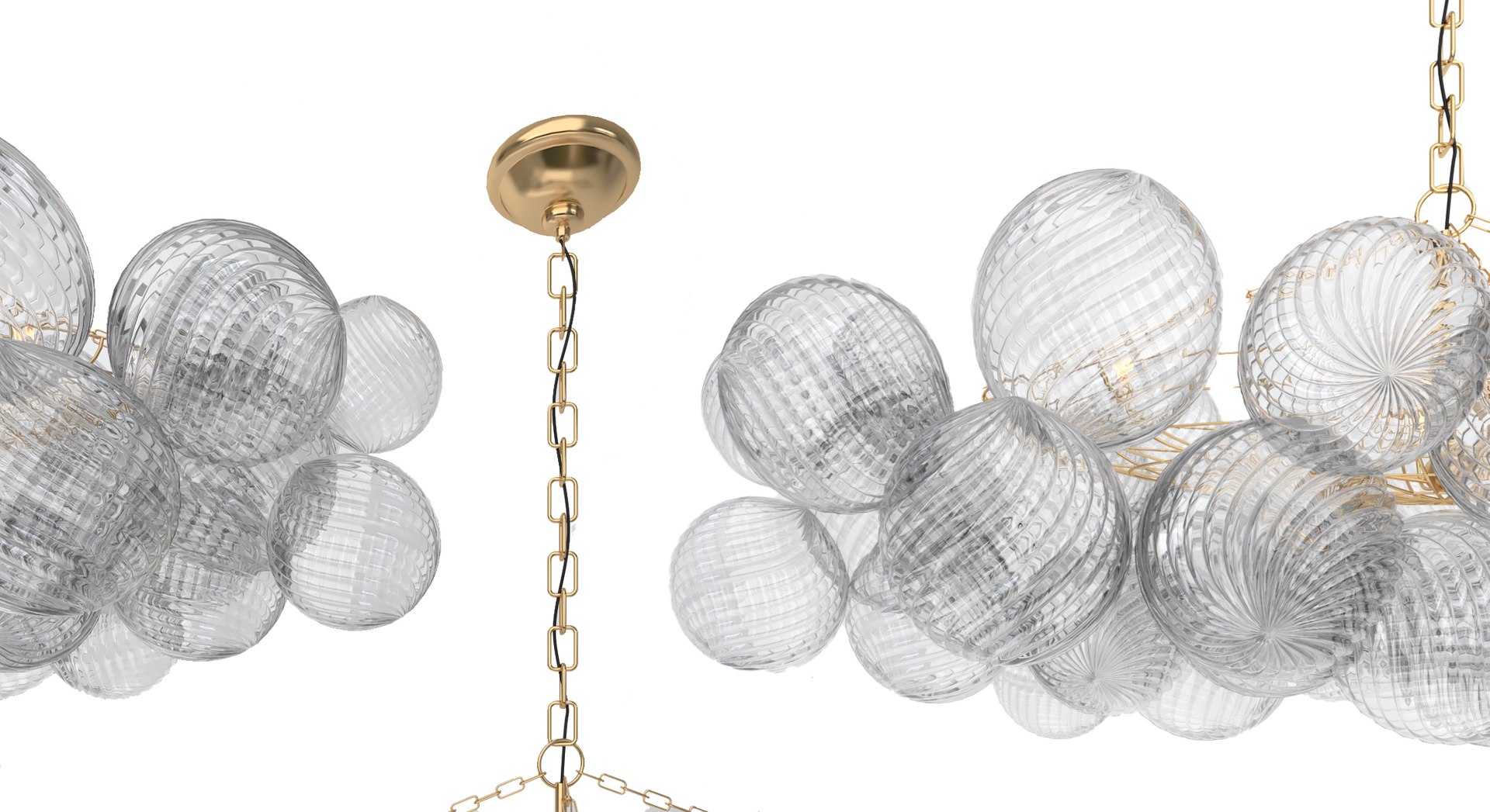 Talia Medium Linear Chandelier 3D Model - TurboSquid 1954206
