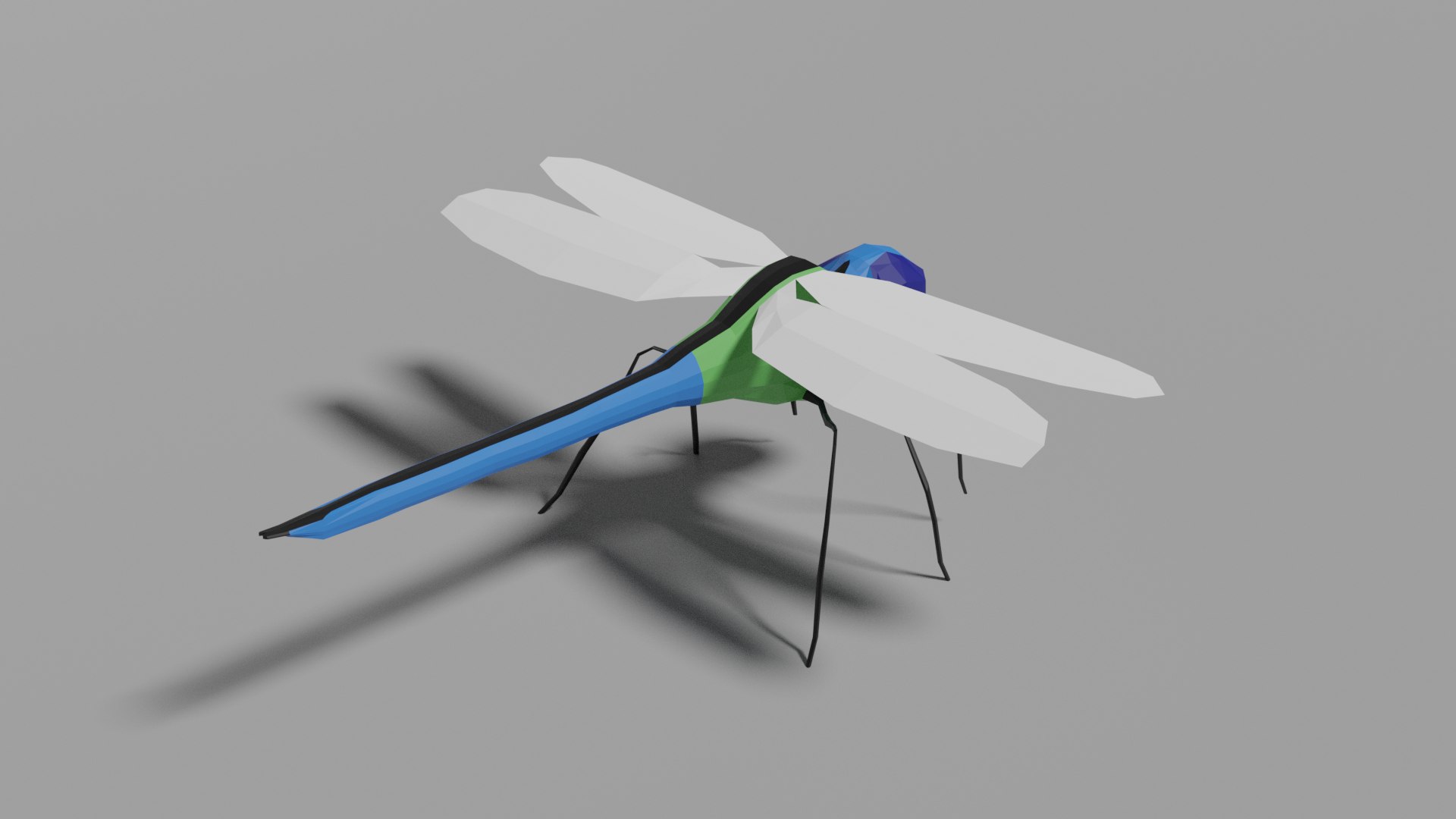 Low-poly Dragonfly 3D Model - TurboSquid 1777199