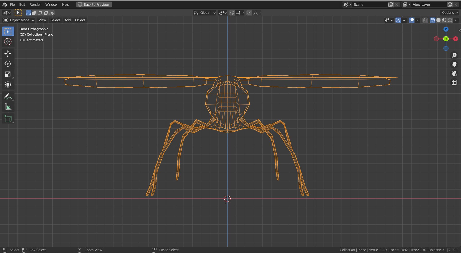 Low-poly Dragonfly 3D Model - TurboSquid 1777199