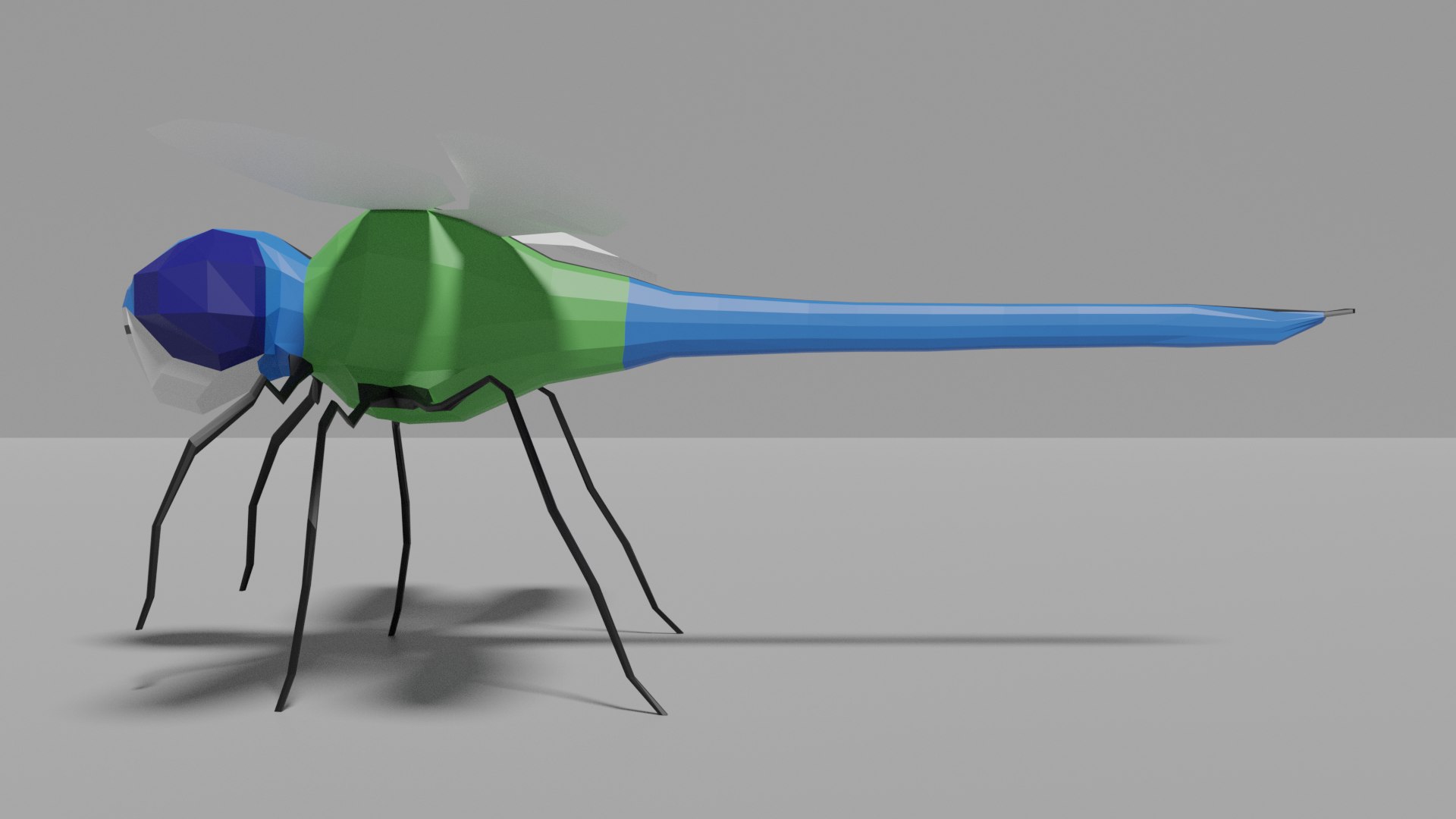Low-poly Dragonfly 3D Model - TurboSquid 1777199