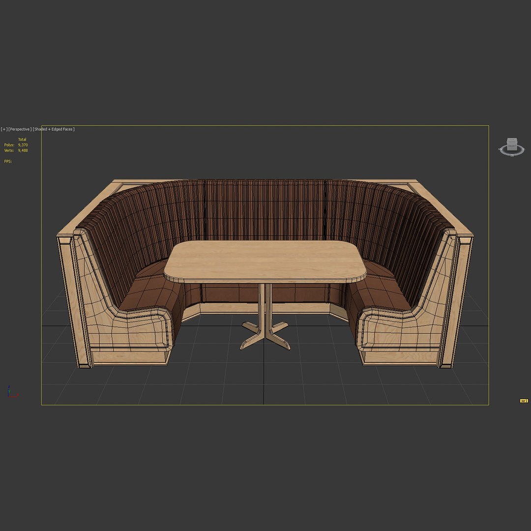 Banquette Seating 3D Model - TurboSquid 1174246