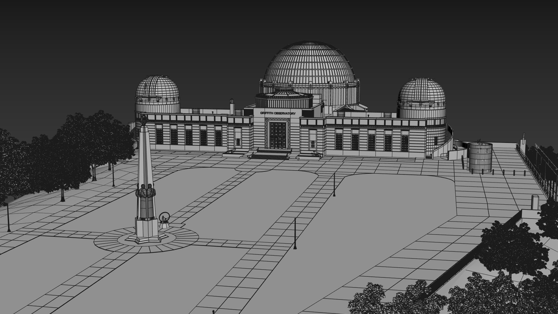 3D Griffith Observatory - TurboSquid 1897150