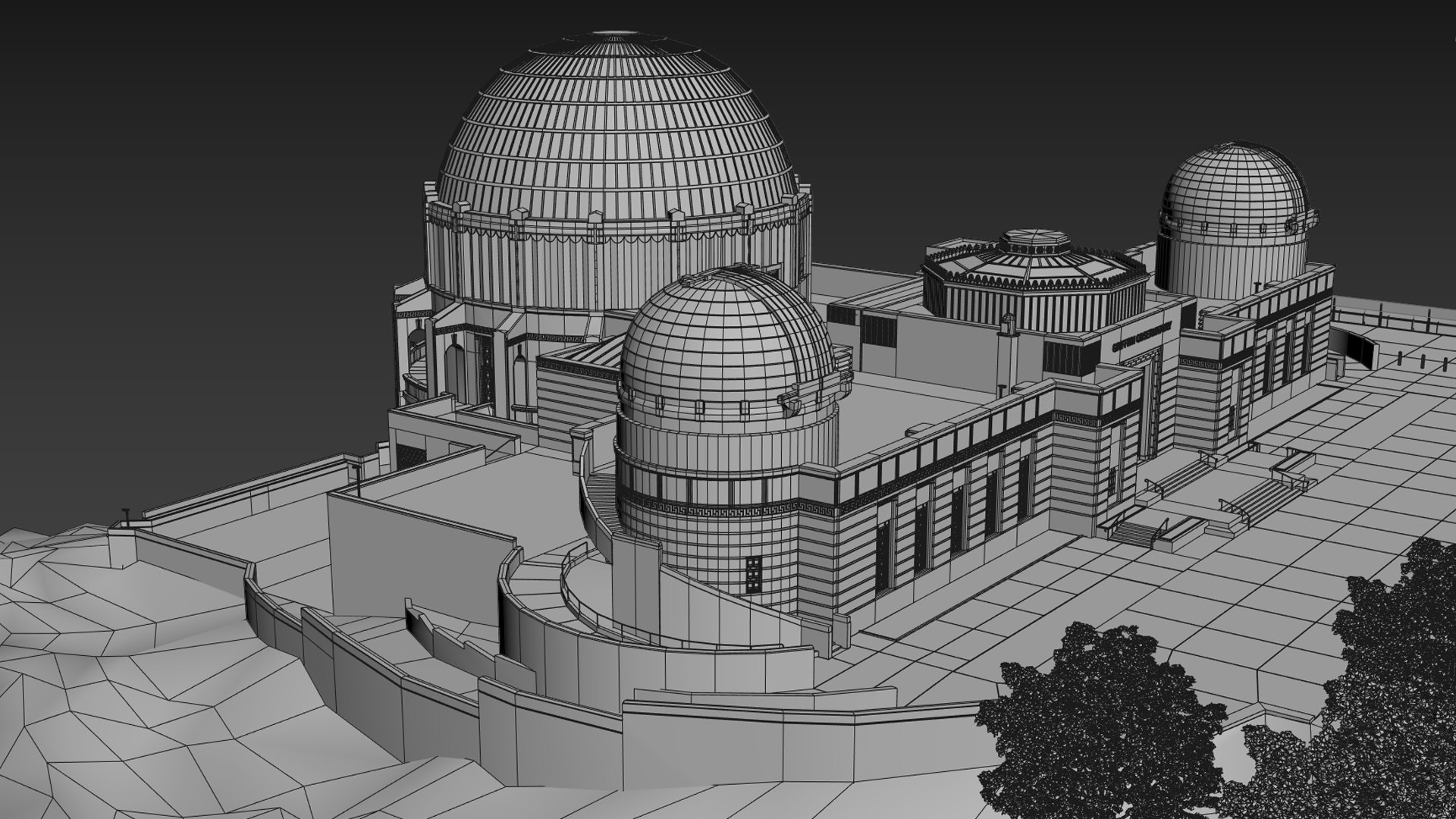3D Griffith Observatory - TurboSquid 1897150