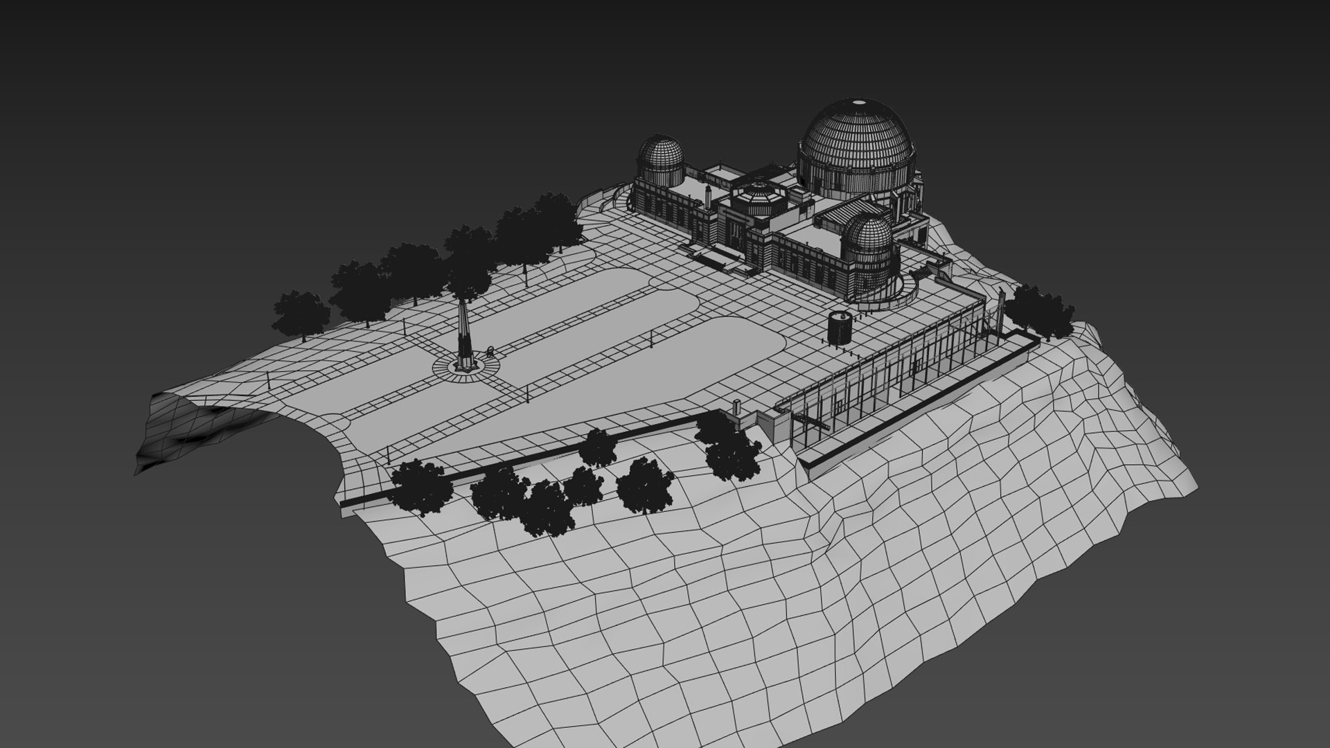 3D Griffith Observatory - TurboSquid 1897150