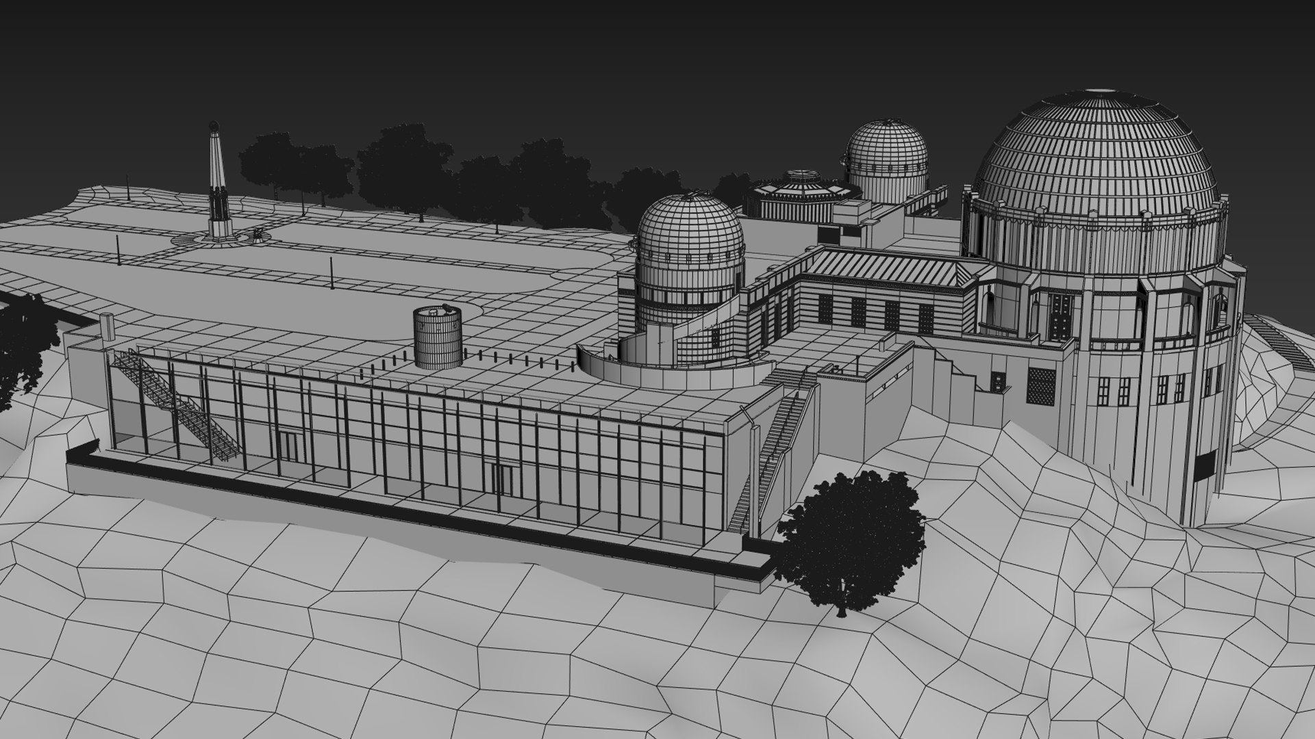 3D Griffith Observatory - TurboSquid 1897150