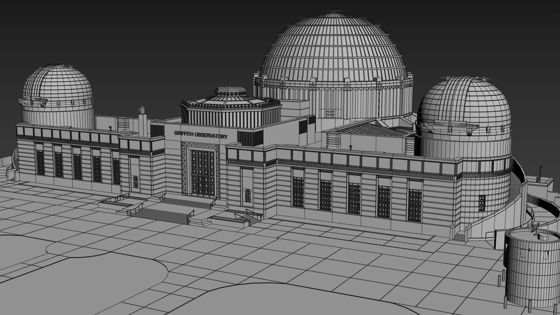 3D Griffith Observatory - TurboSquid 1897150