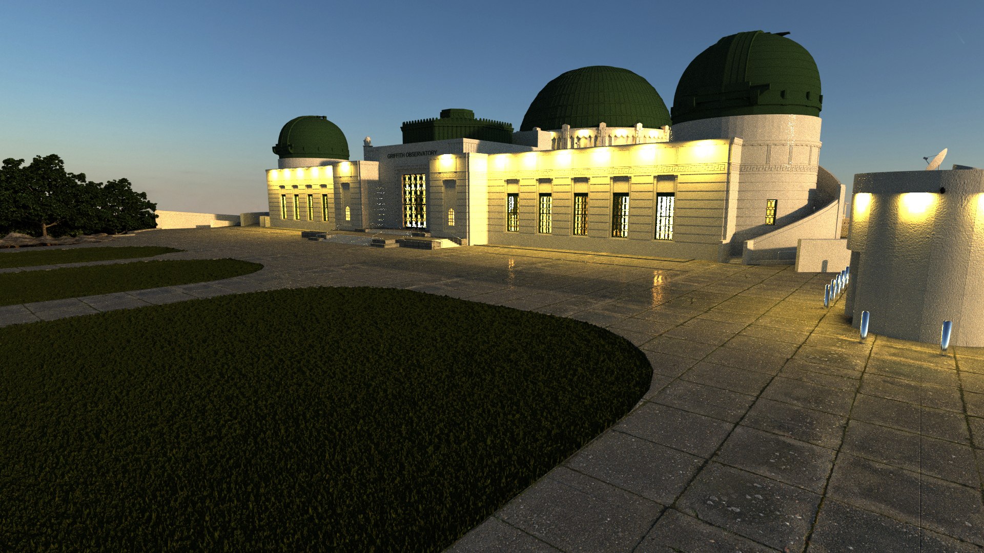 3D Griffith Observatory - TurboSquid 1897150