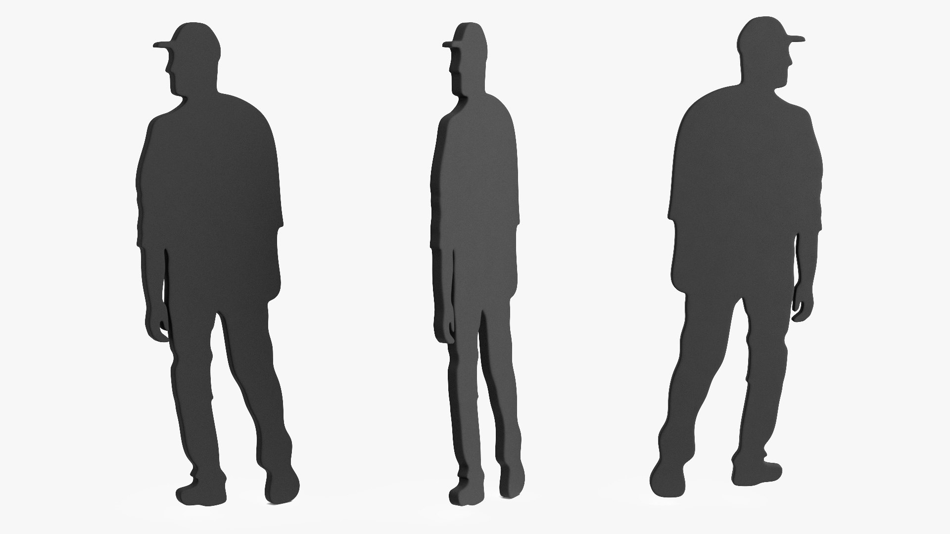 3D People Silhouettes Collection 2 Model - TurboSquid 2237541