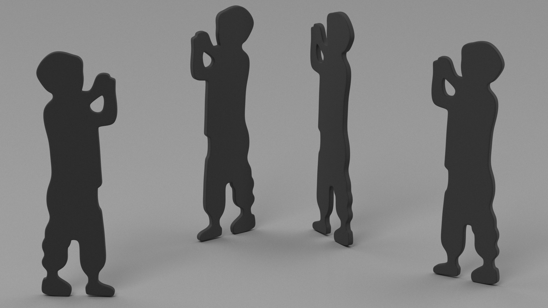 3D People Silhouettes Collection 2 Model - TurboSquid 2237541