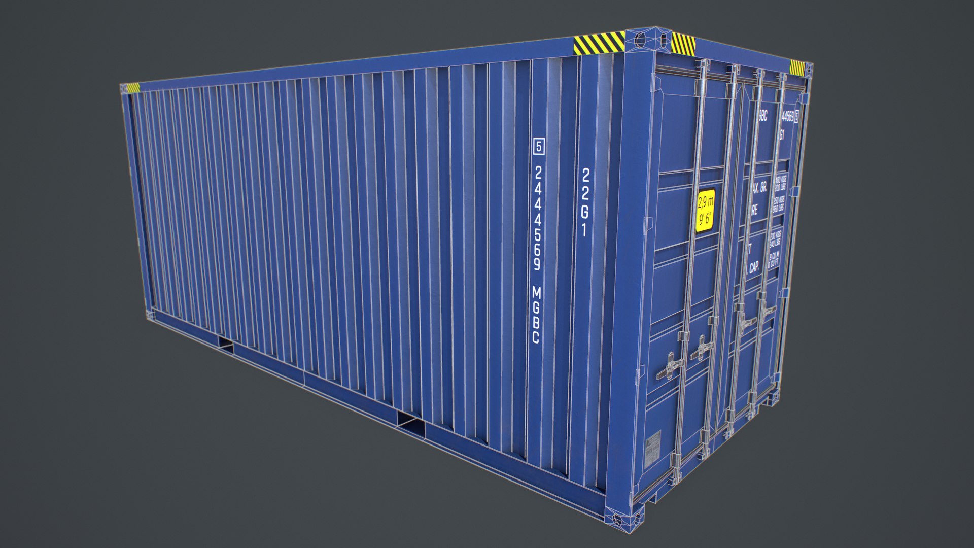 3D Pbr Container Model - TurboSquid 1437370