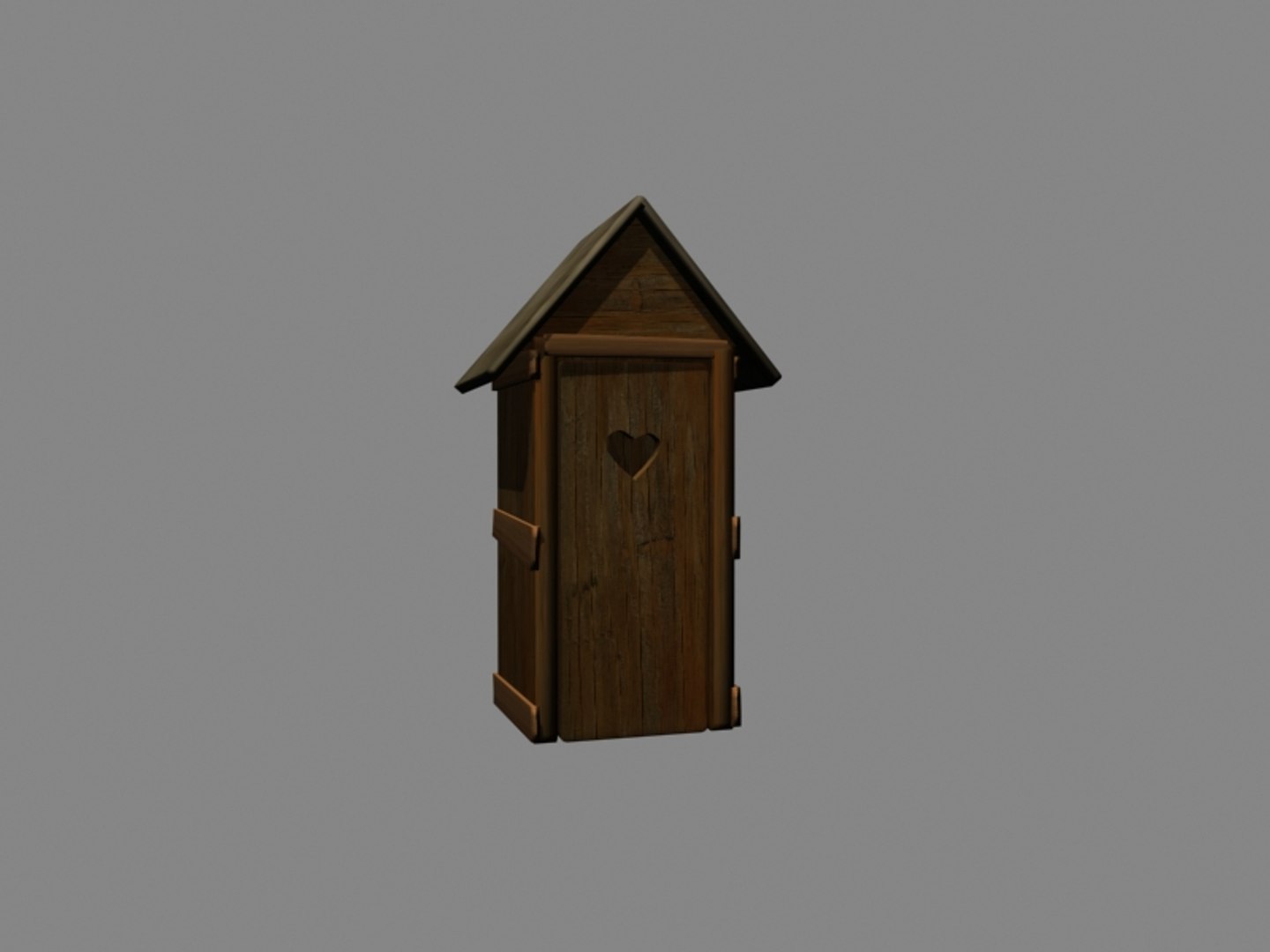 Free Old Outhouse 3d Model
