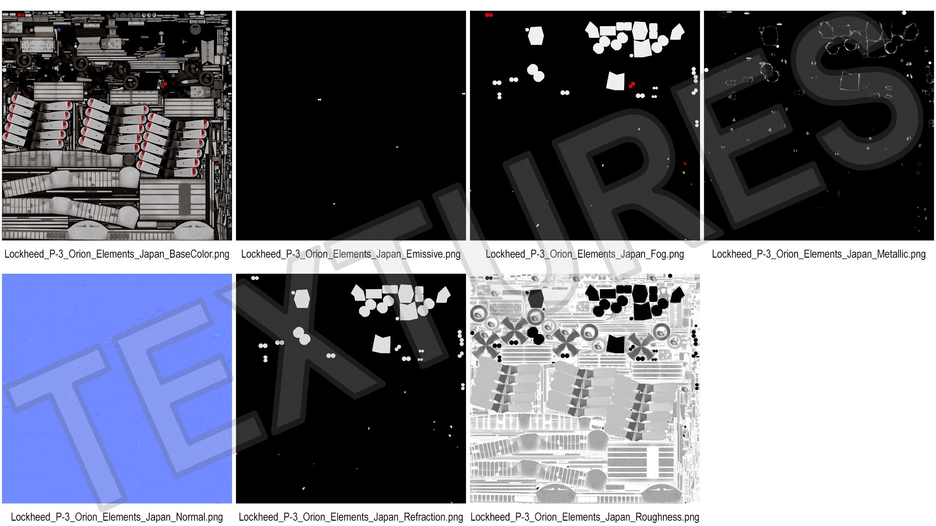 3D Japan P3 Orion Naval Reconnaissance Simplified - TurboSquid 2383512