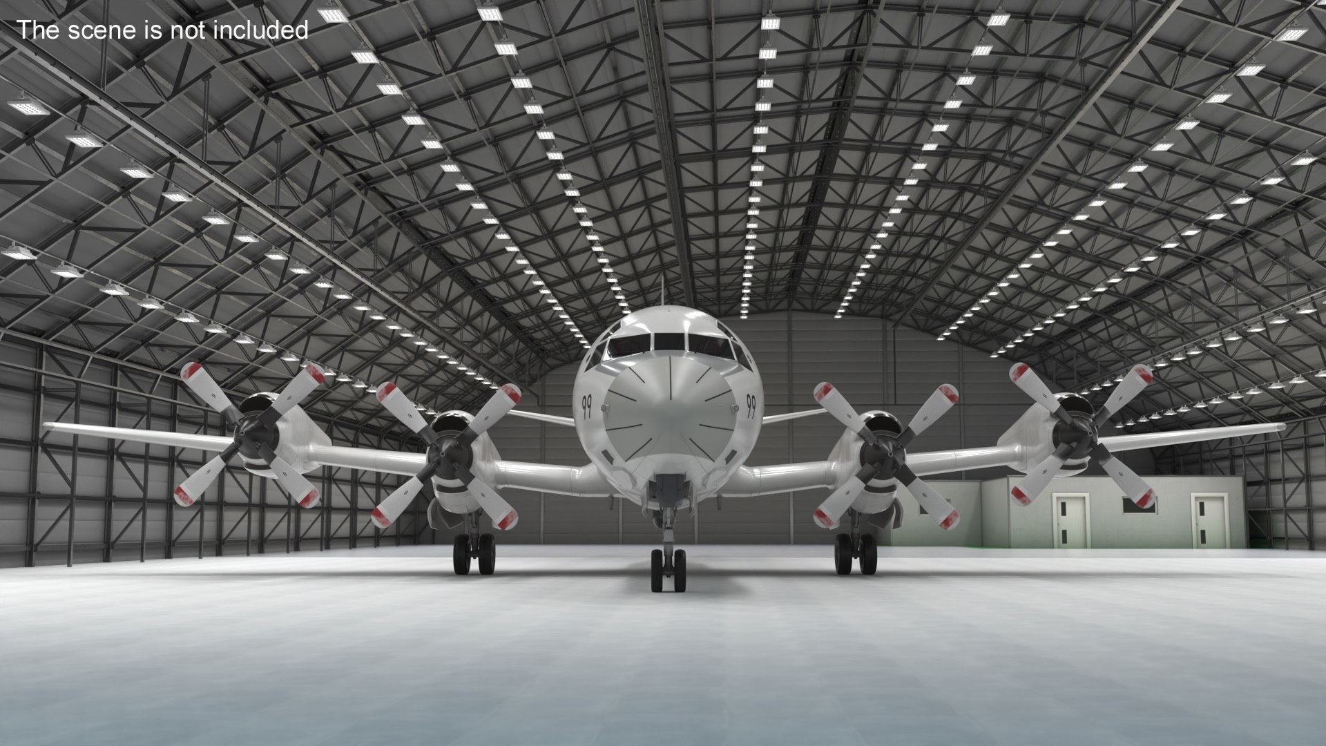 3D Japan P3 Orion Naval Reconnaissance Simplified - TurboSquid 2383512