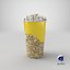 3D Medium Popcorn Bucket Popped - TurboSquid 1410138