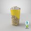 3D Medium Popcorn Bucket Popped - TurboSquid 1410138