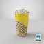 3D Medium Popcorn Bucket Popped - TurboSquid 1410138