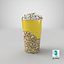 3D Medium Popcorn Bucket Popped - TurboSquid 1410138