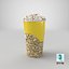 3D Medium Popcorn Bucket Popped - TurboSquid 1410138