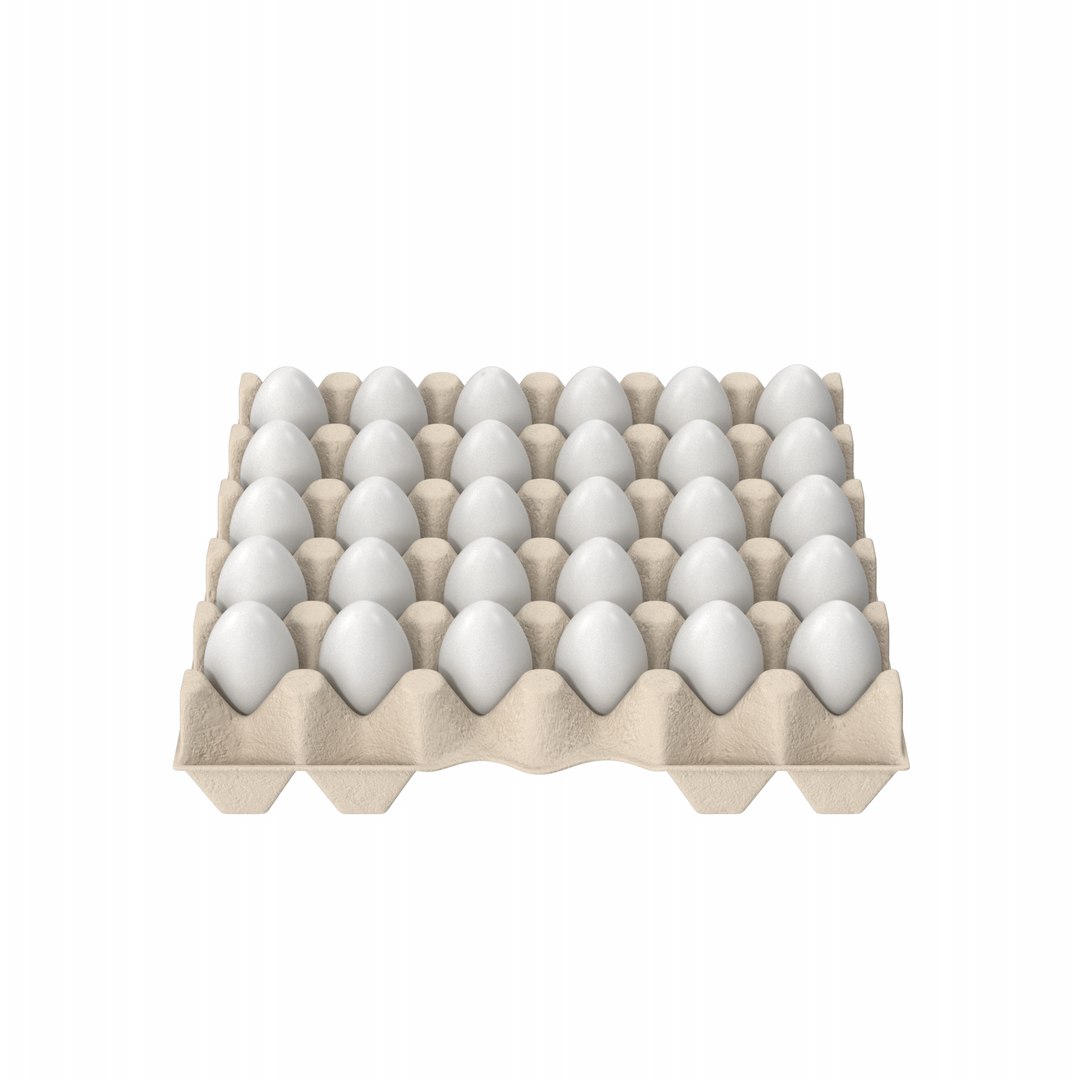 Egg Carton With Eggs 3D - TurboSquid 2205884