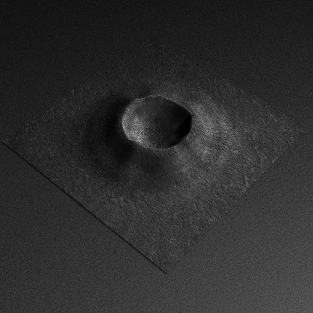 3d Impact Crater Model