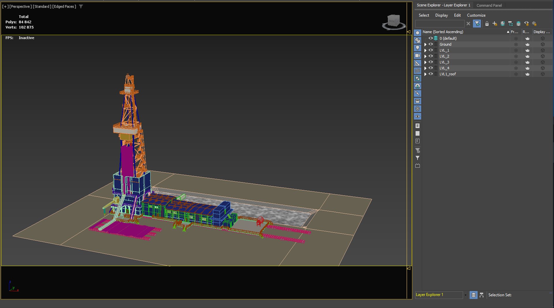 3D Drilling Rig LowPoly Model - TurboSquid 2425888