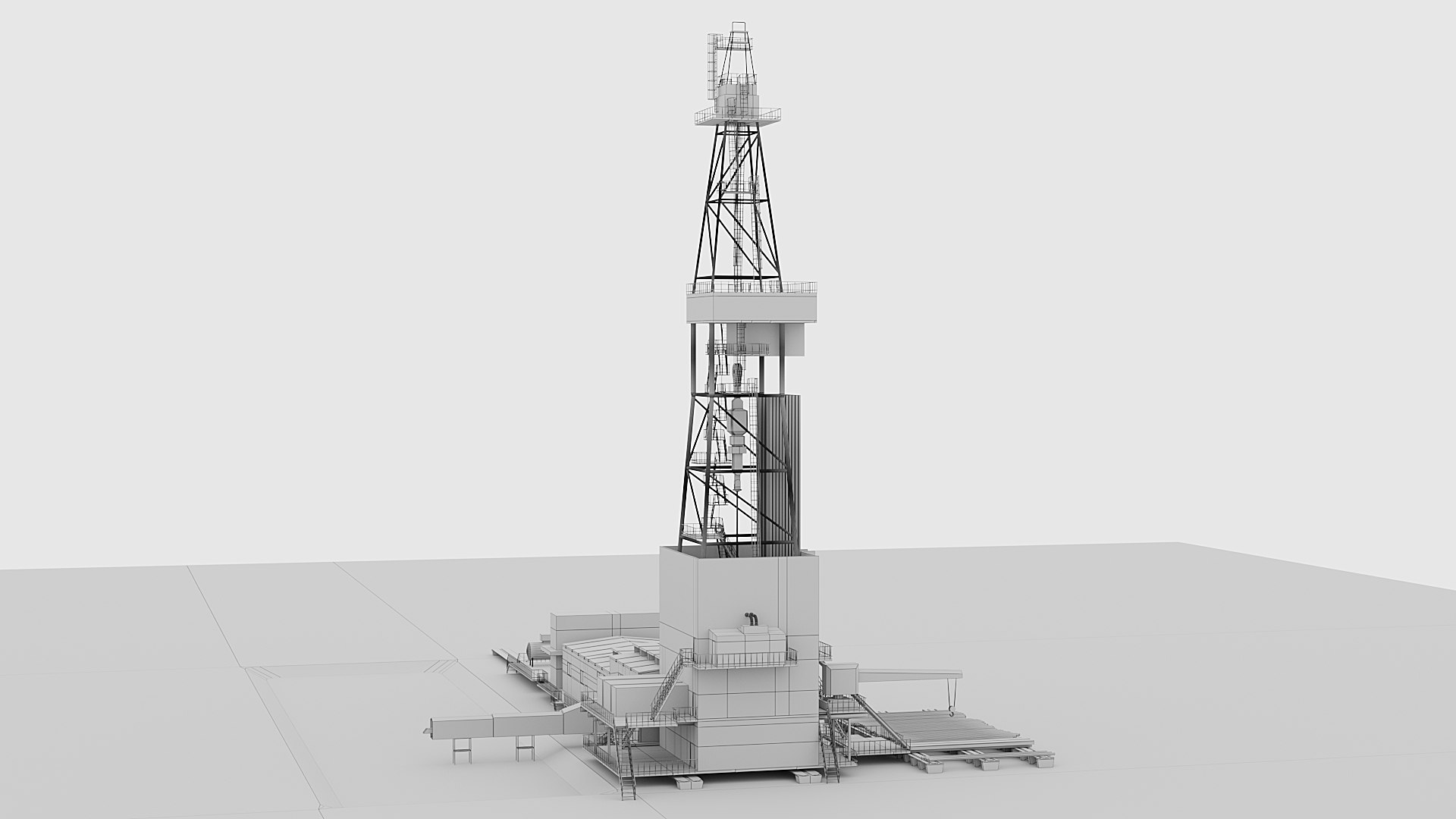 3D Drilling Rig LowPoly Model - TurboSquid 2425888