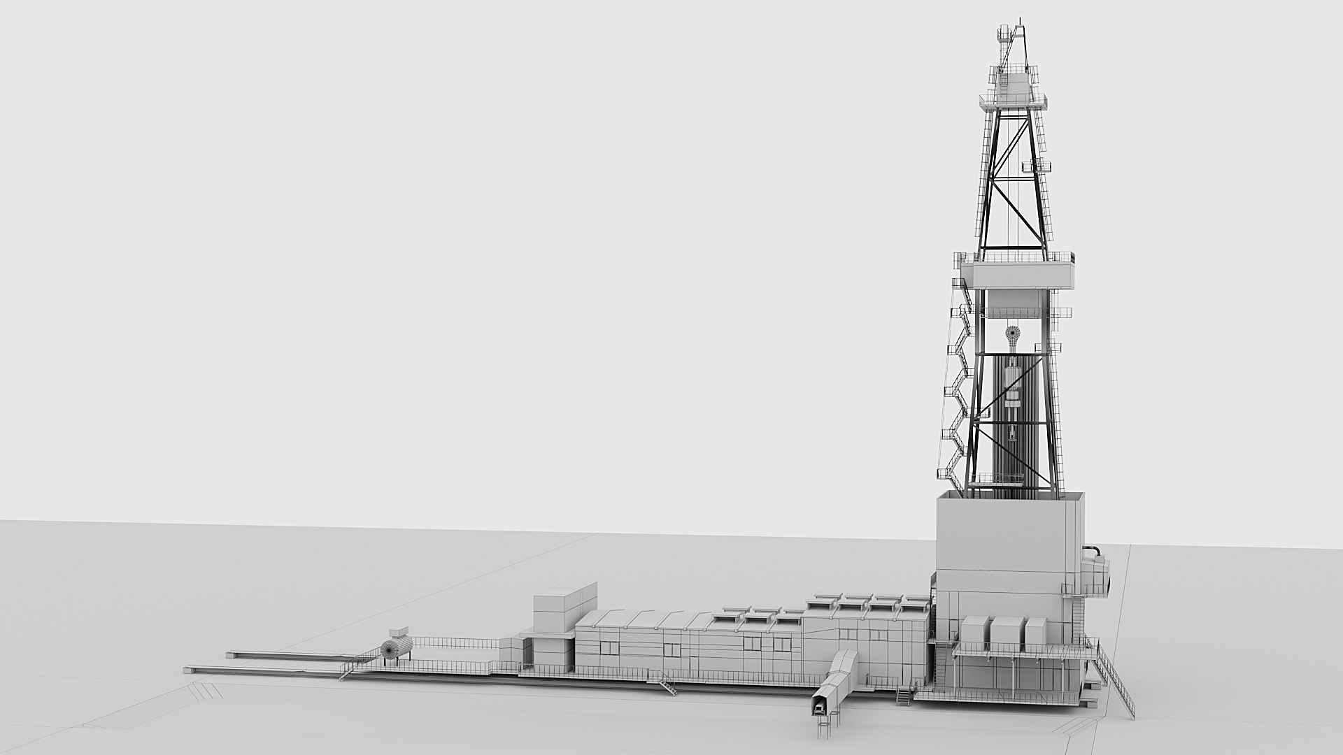 3D Drilling Rig LowPoly Model - TurboSquid 2425888