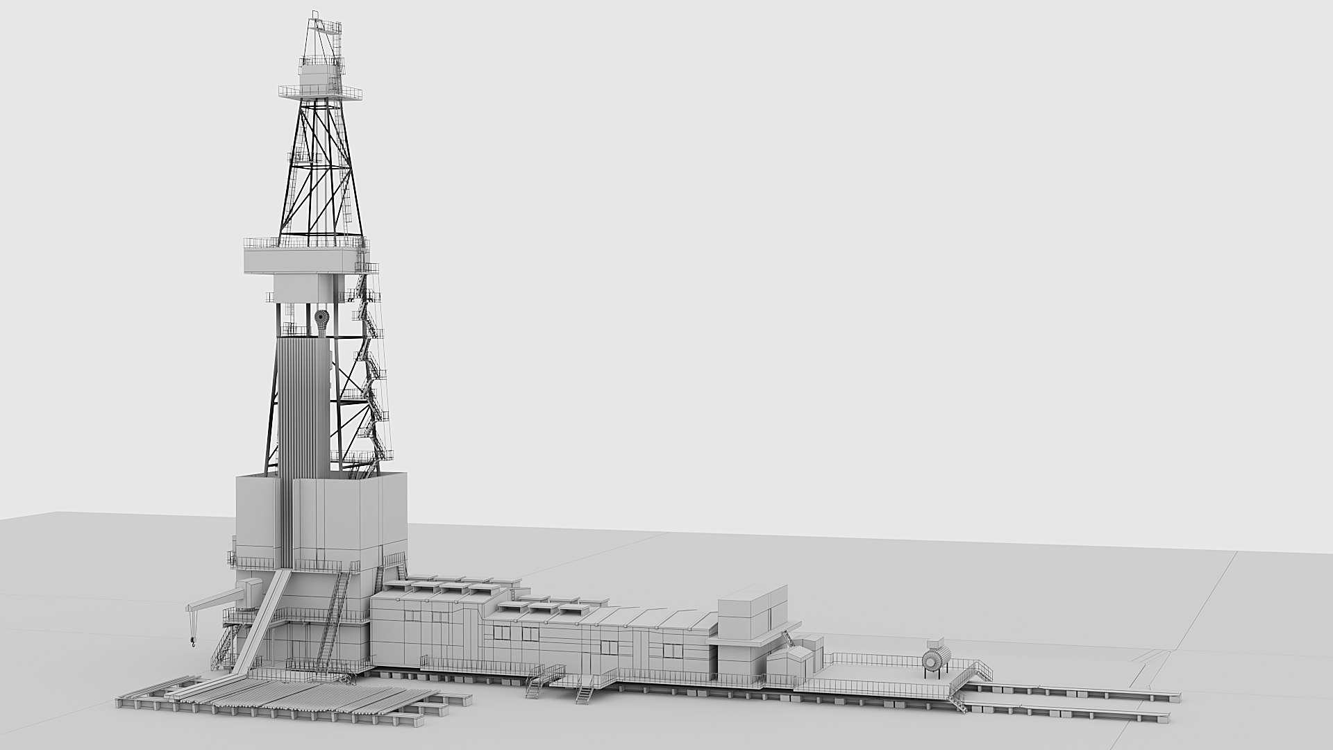 3D Drilling Rig LowPoly Model - TurboSquid 2425888