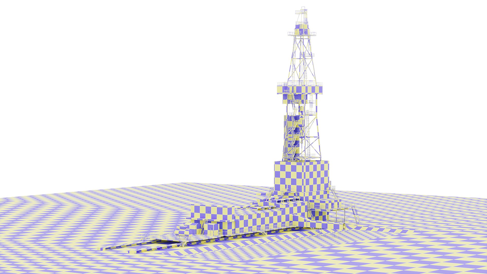 3D Drilling Rig LowPoly Model - TurboSquid 2425888
