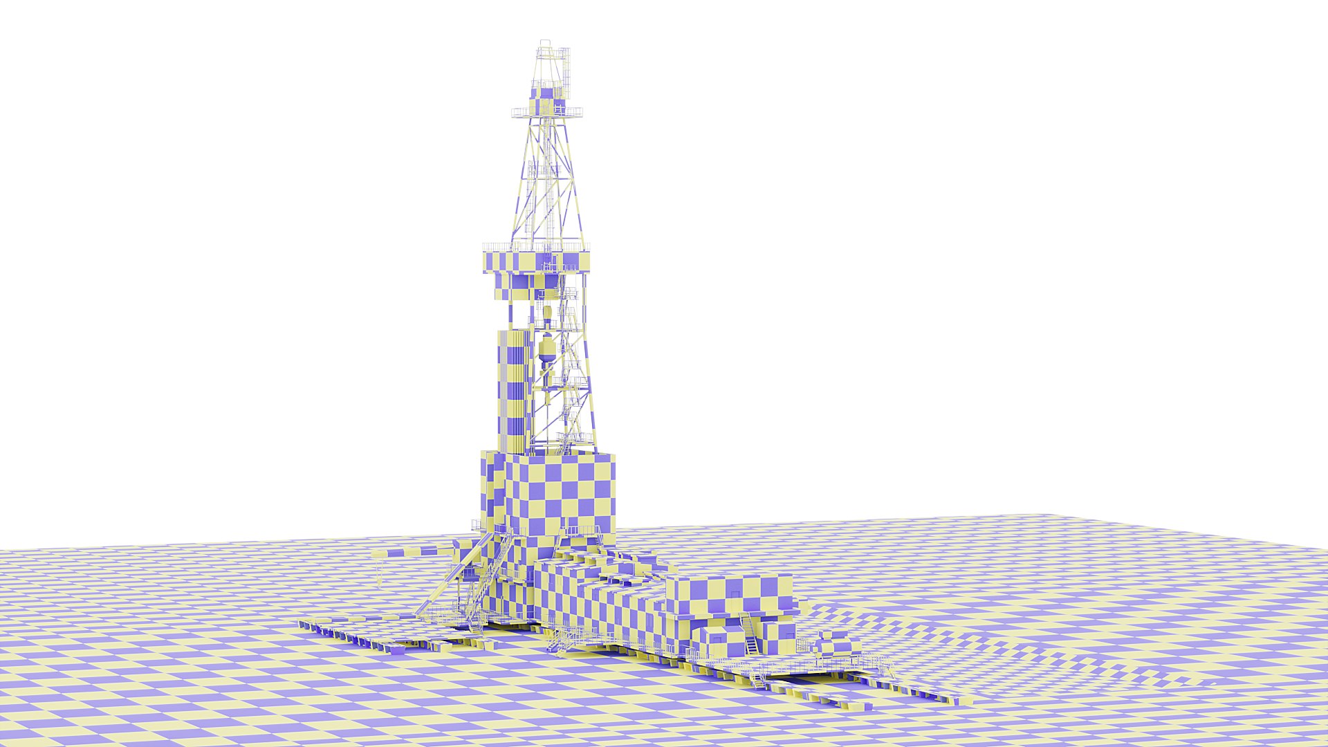 3D Drilling Rig LowPoly Model - TurboSquid 2425888