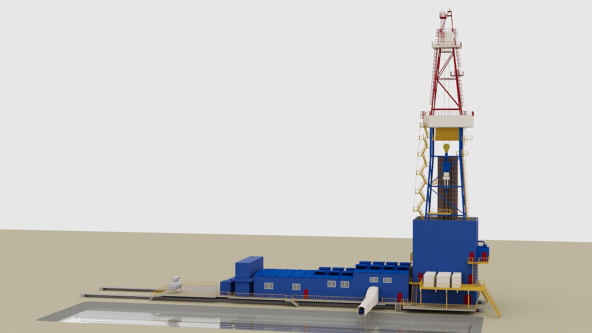 3D Drilling Rig LowPoly Model - TurboSquid 2425888