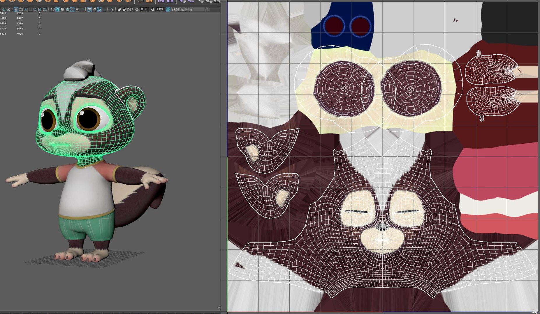 3D Cartoon Skunk - TurboSquid 2146925