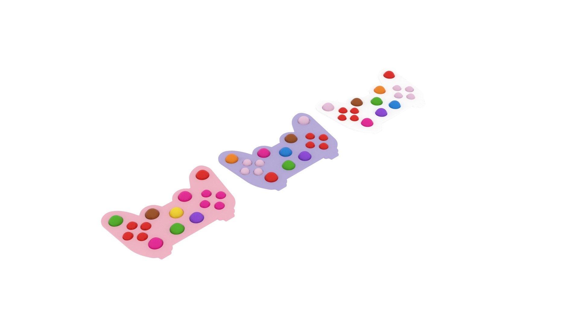 Joypad Simple Dimples Set 3D - TurboSquid 1796098