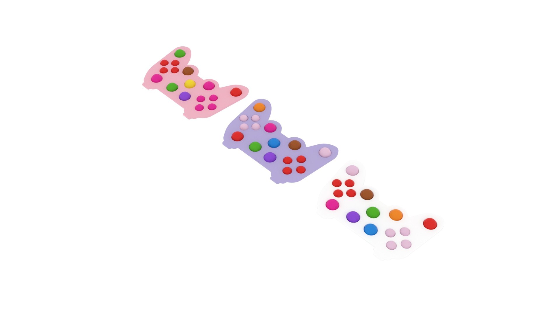 Joypad Simple Dimples Set 3D - TurboSquid 1796098