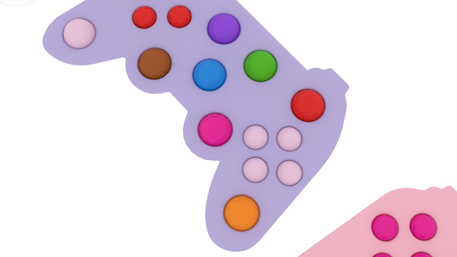 Joypad Simple Dimples Set 3D - TurboSquid 1796098