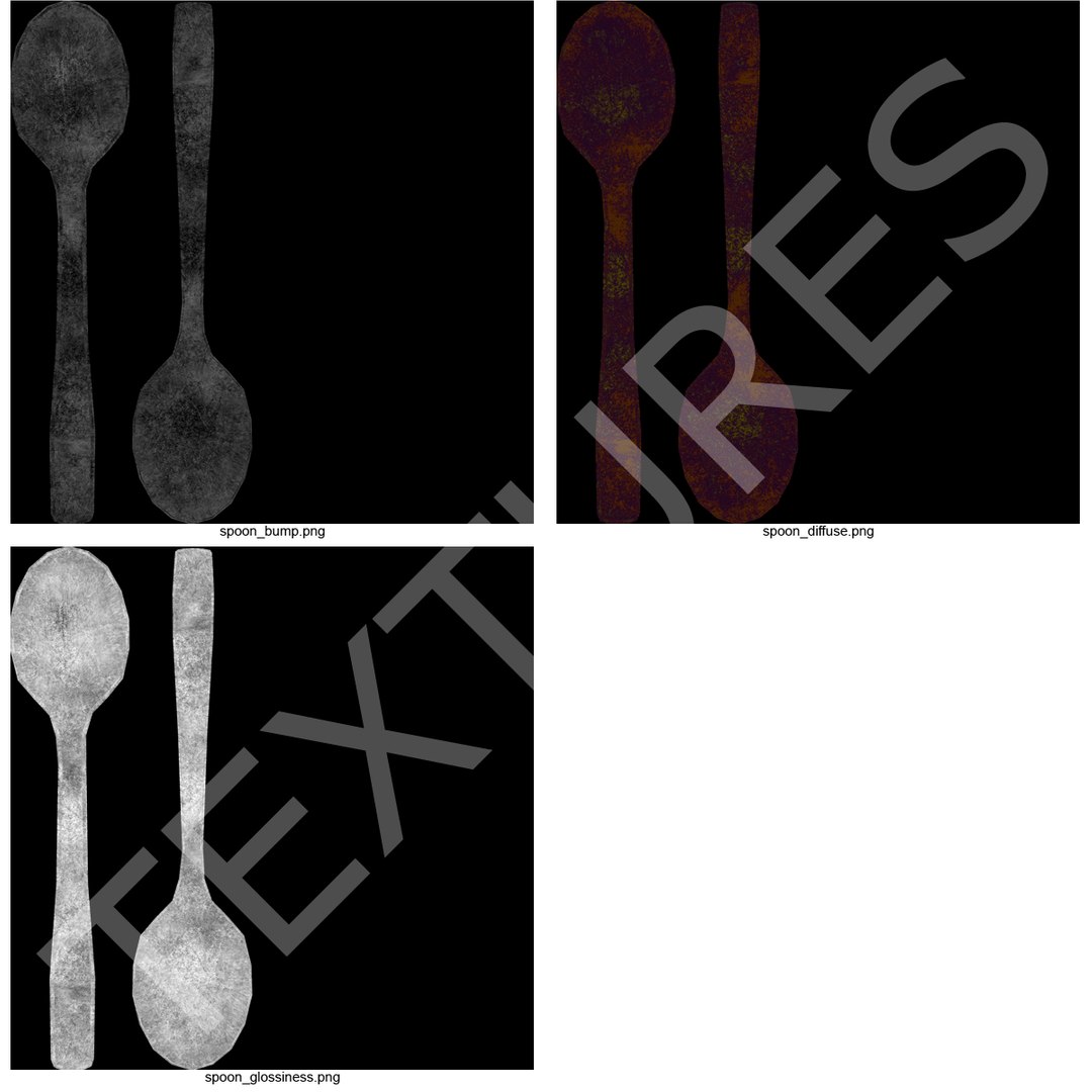 Teaspoon Spoon 3d Model