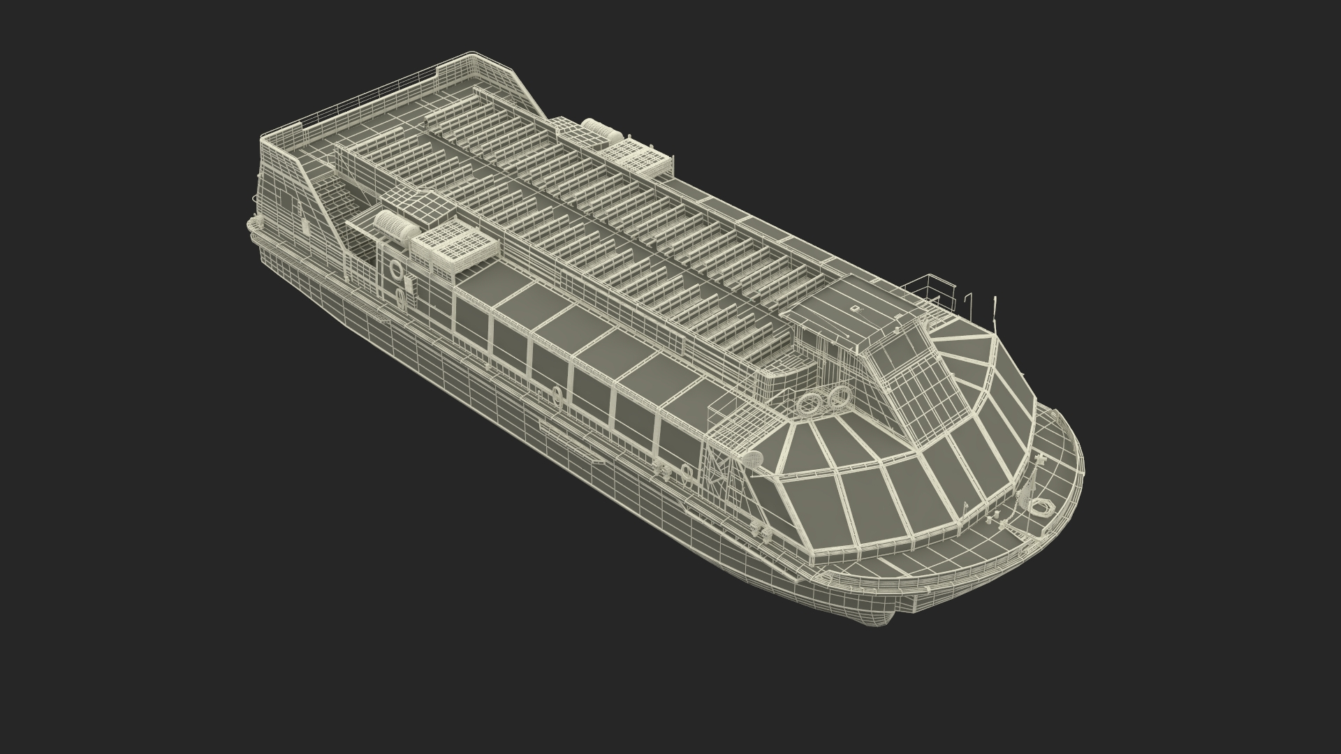 3D Chinese Cruise Boat Model - TurboSquid 2326287