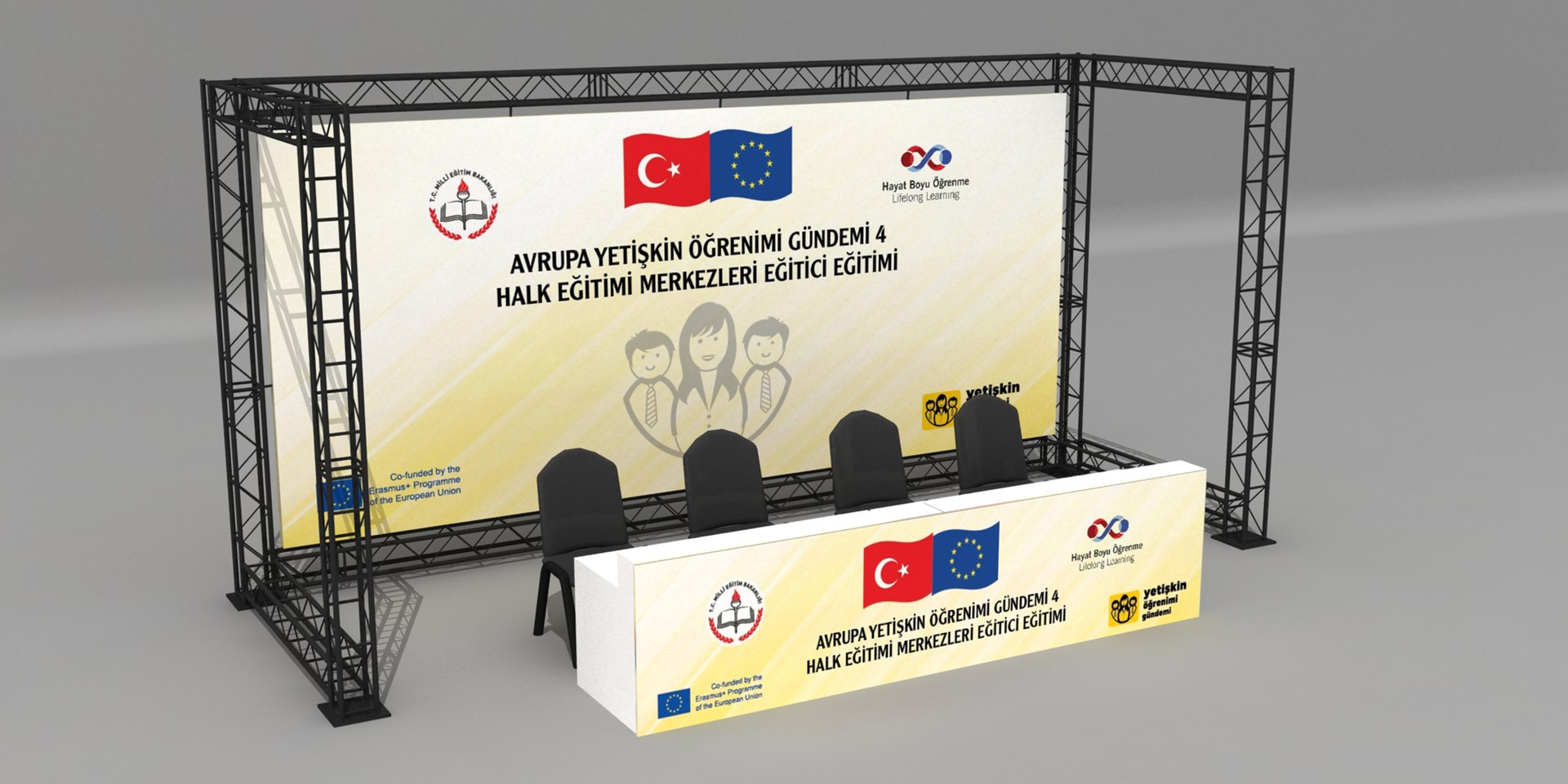 3D Crown Truss Banner - TurboSquid 1557008