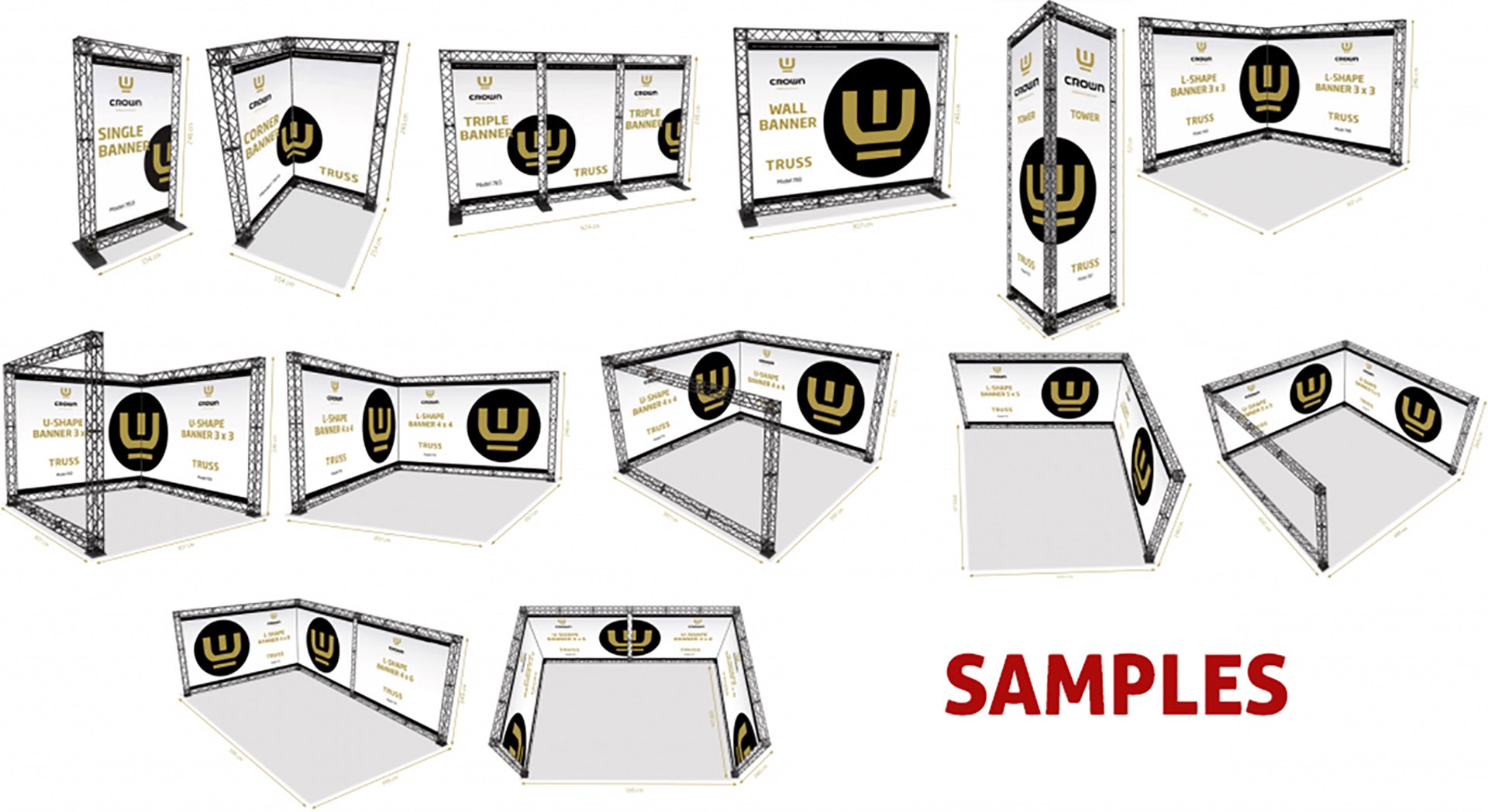 3D Crown Truss Banner - TurboSquid 1557008