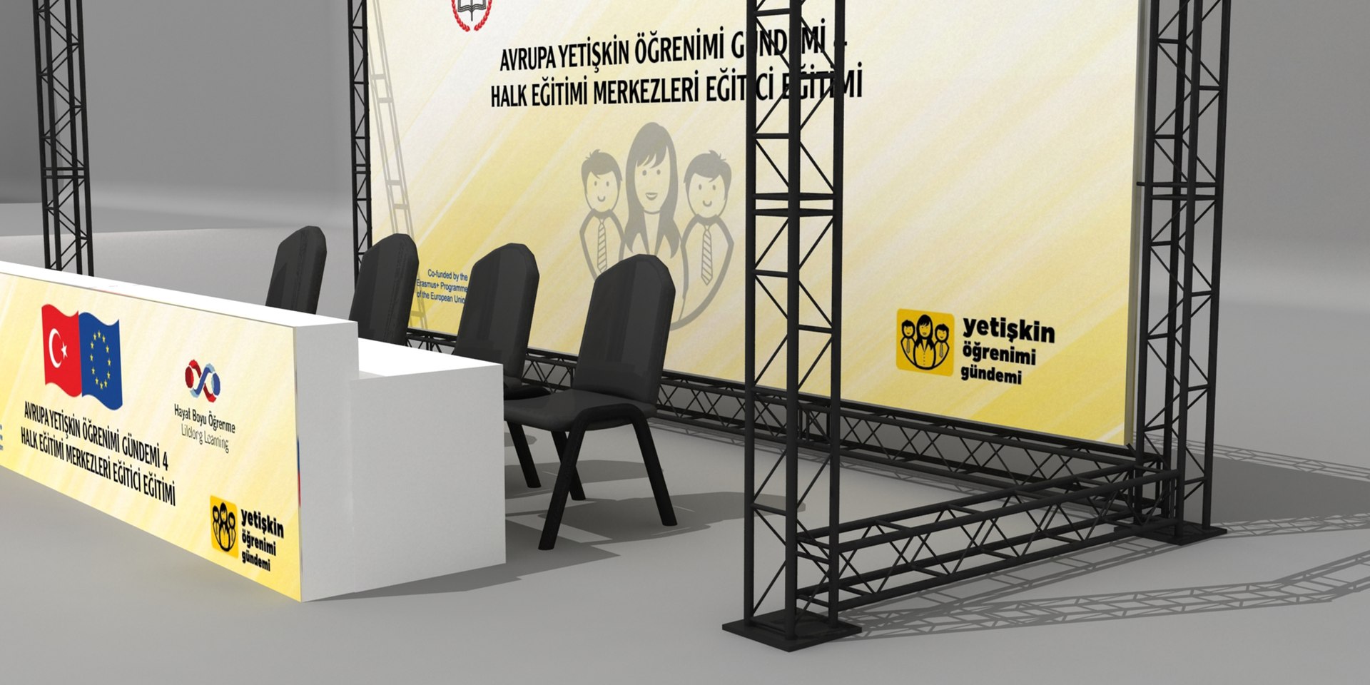 3D Crown Truss Banner - TurboSquid 1557008