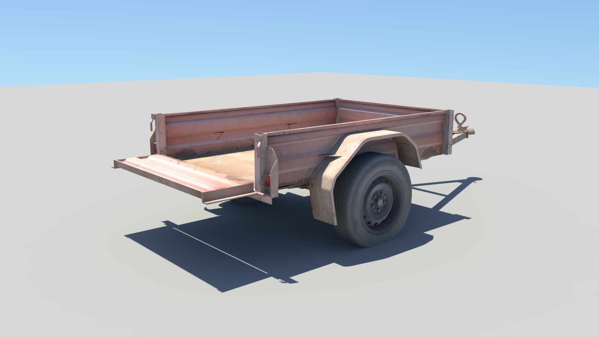 Rusty Trailer 3D Model - TurboSquid 1214288