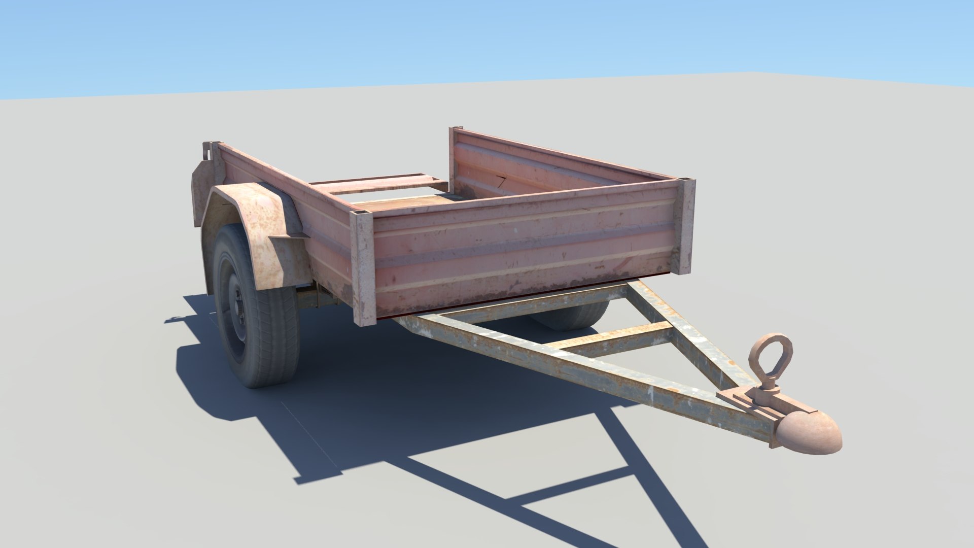 Rusty Trailer 3D Model - TurboSquid 1214288
