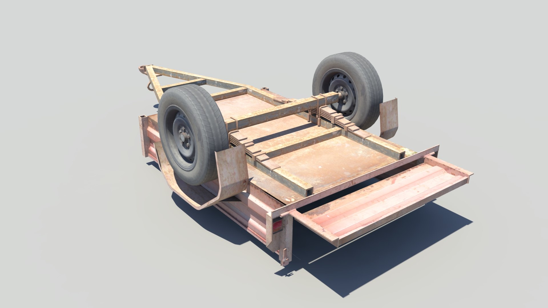 Rusty Trailer 3D Model - TurboSquid 1214288